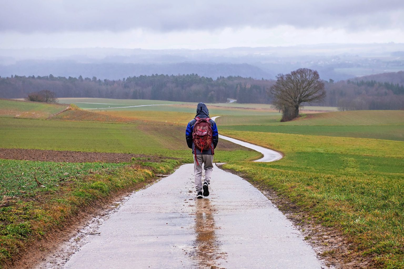 Balade méditative dans la Broye fribourgeoise, malgré la pluie
